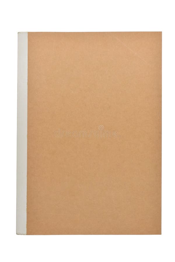 Brown Craft Paper Cover Notebook on White Background, Stationery for ...