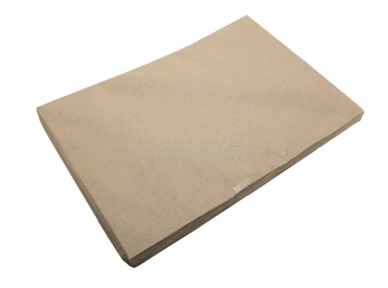 Brown Craft Paper Pack Isolated on the White Background Stock Photo ...