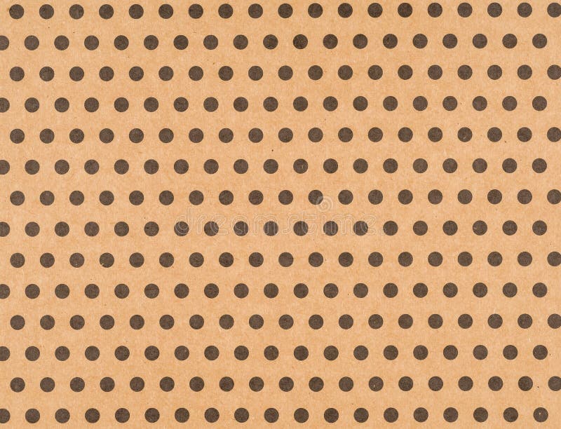 Brown Craft Paper with a Polka Dot Pattern Stock Illustration ...