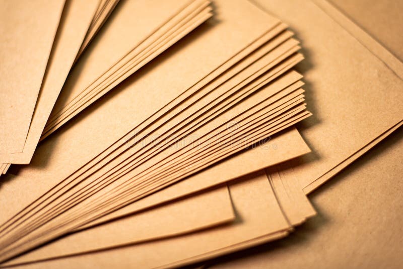 Brown Craft Paper. Sheets of Brown Paper Stock Image - Image of ...