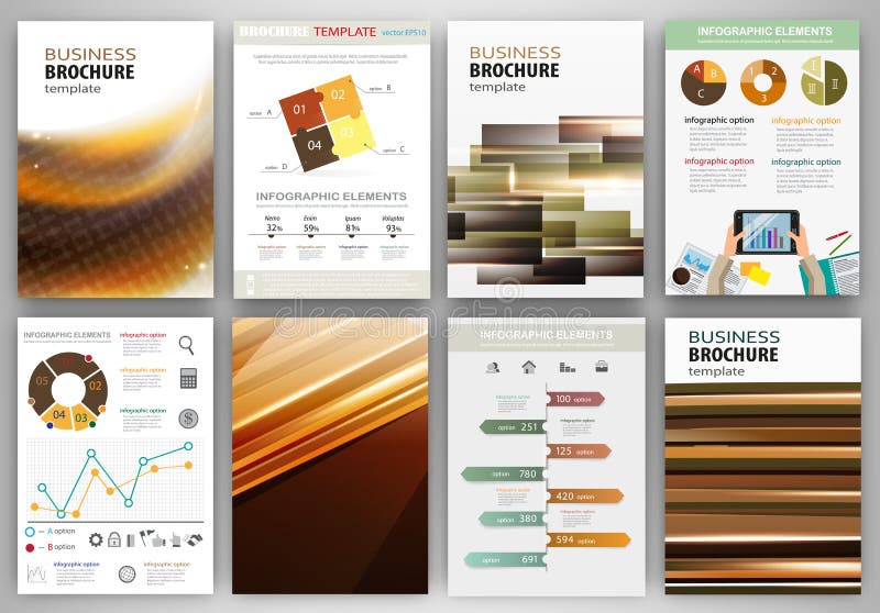 Brown Creative Backgrounds and Abstract Concept Infographics Stock ...