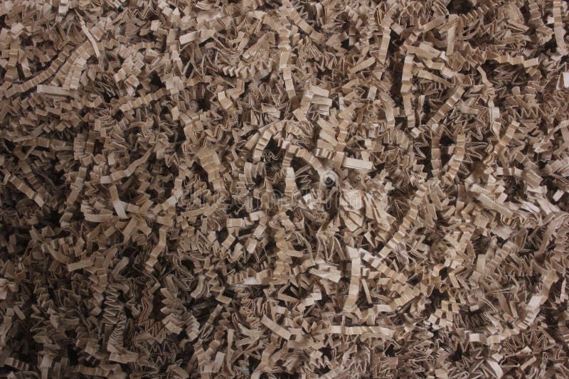 Brown Crinkle Paper. Eco Friendly Packing Material Stock Photo - Image ...