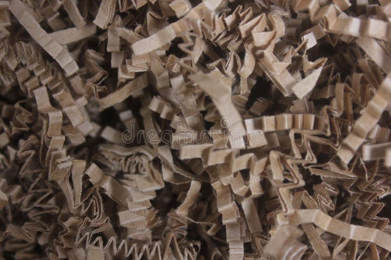 Brown Crinkle Paper. Eco Friendly Packing Material Stock Photo - Image ...