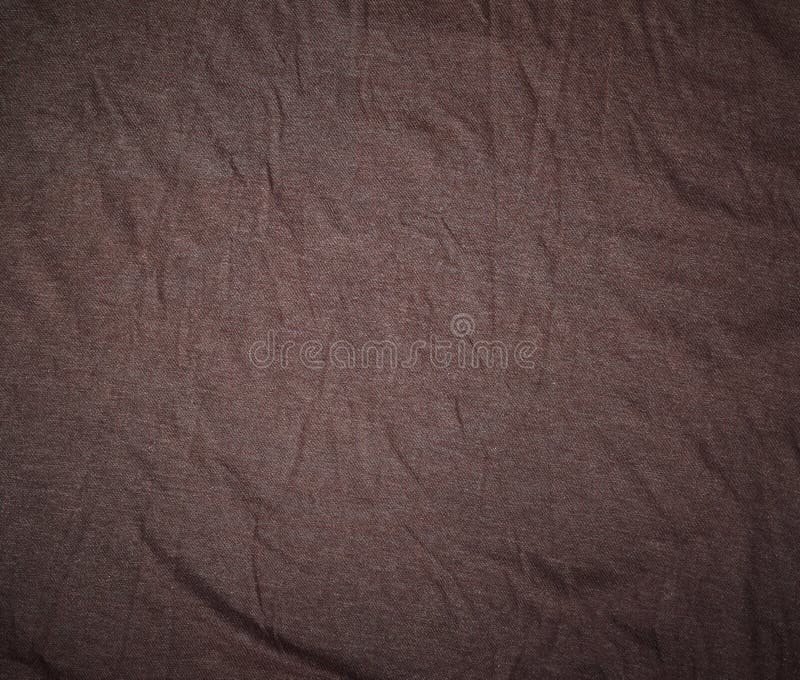 Brown Crumpled Cotton Stretching Soft Fabric Stock Photo - Image of ...