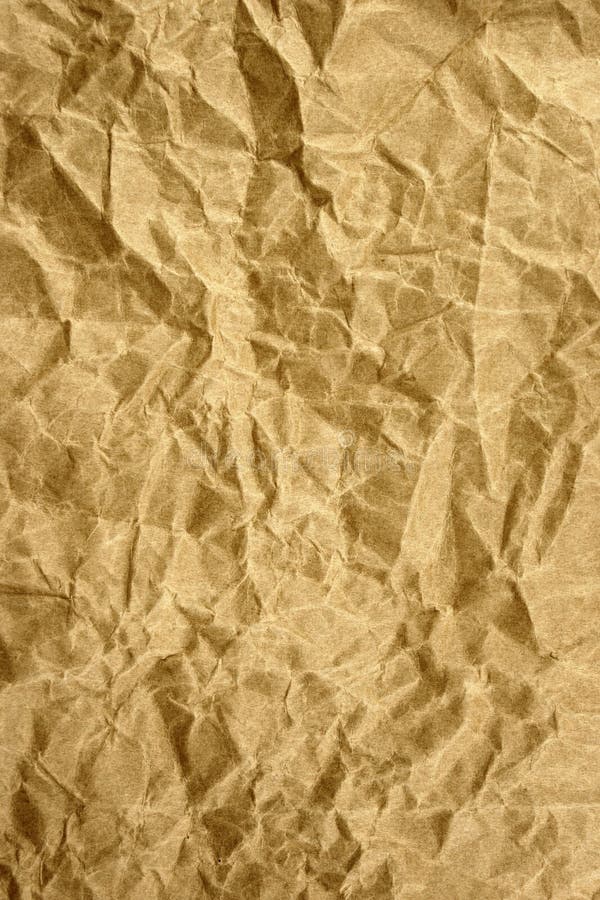 Brown Crumpled Paper Picture. Image: 15130862