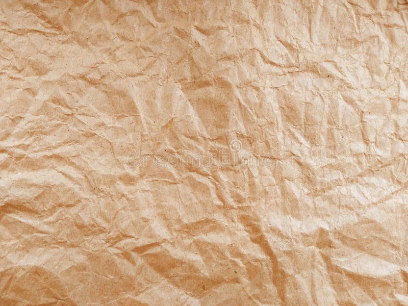 Brown Crumpled Paper Texture for Background Stock Photo - Image of ...