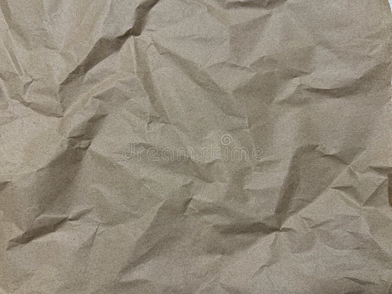 Brown Crumpled Paper Texture Overlay Stock Photo - Image of texture ...