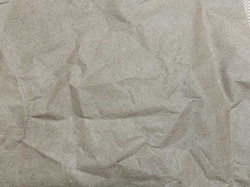 Brown Crumpled Paper Texture Overlay Stock Image - Image of grunge ...