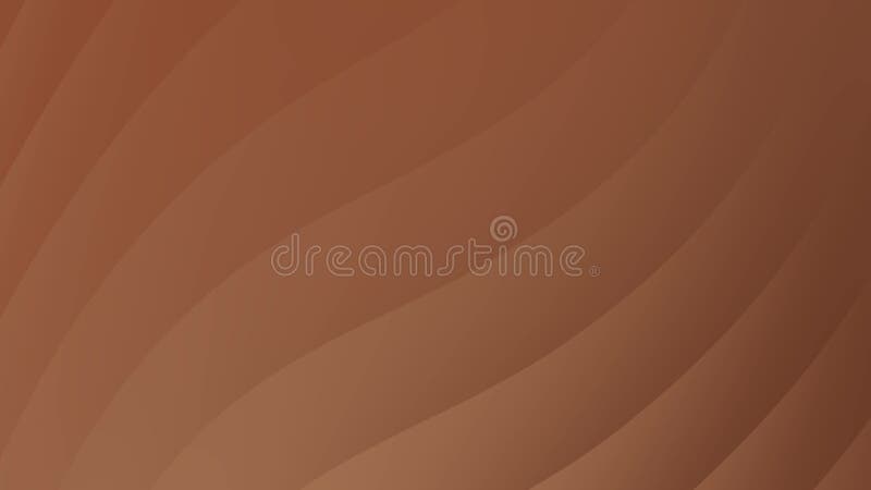 Brown Curved Lines Create Subtle Depth in a Simple Background. Stock ...