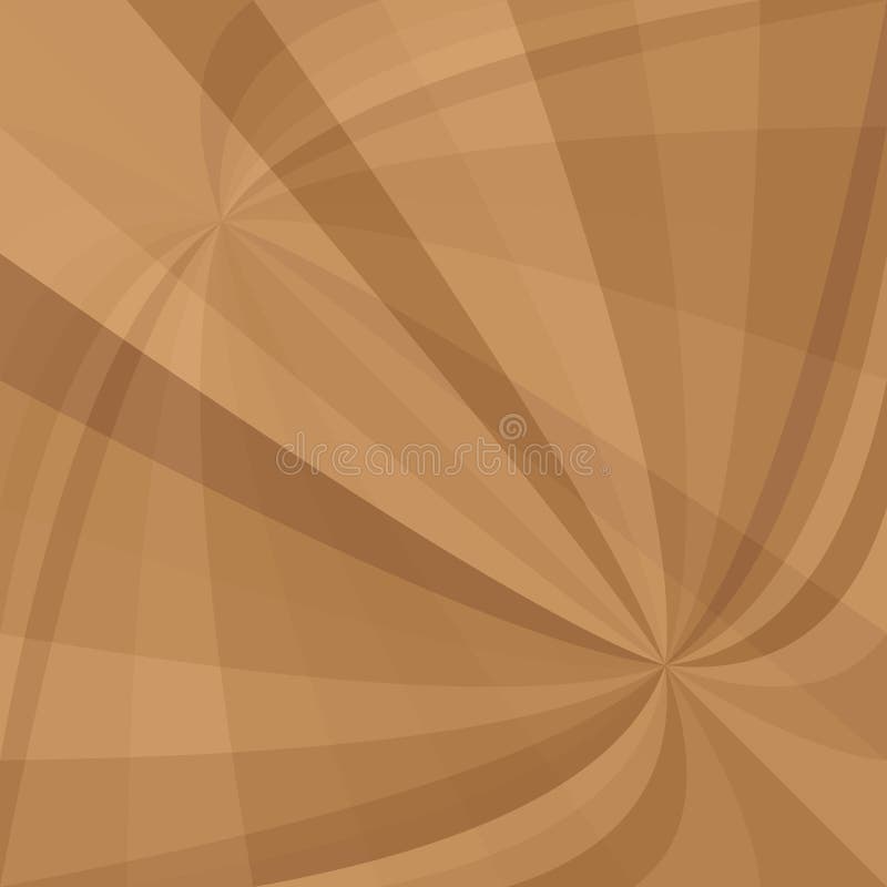 Brown Abstract Curved Ray Burst Background - Vector Illustration from ...