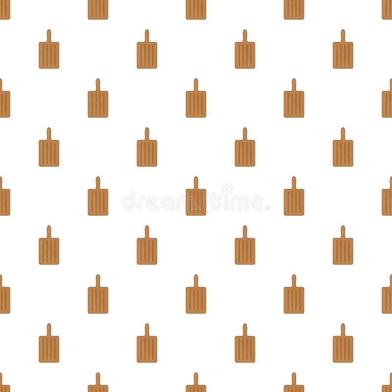 Brown Cutting Board Pattern, Cartoon Style Stock Vector - Illustration ...