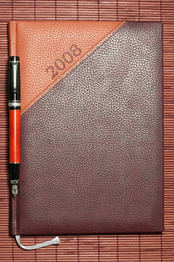 Brown diary stock photo. Image of bundle, memory, instrument - 5344568