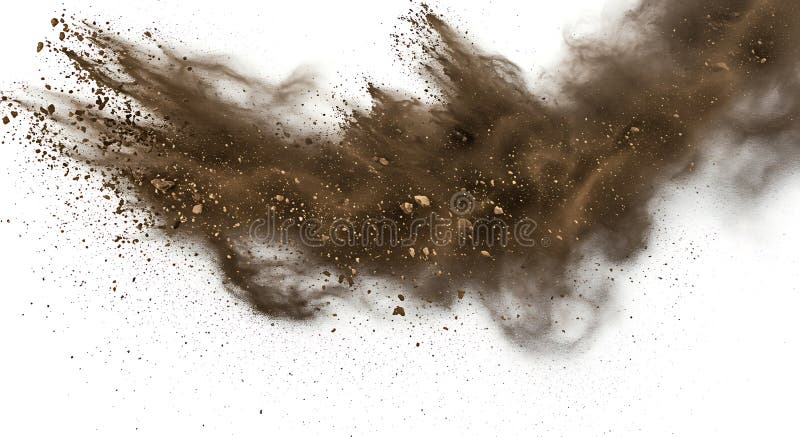 Brown Dirt Explosion: a Dramatic Abstract Texture Stock Illustration ...
