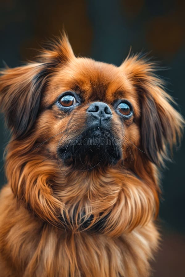 A Brown Dog with Blue Eyes Looking at the Camera. Generative AI Stock ...