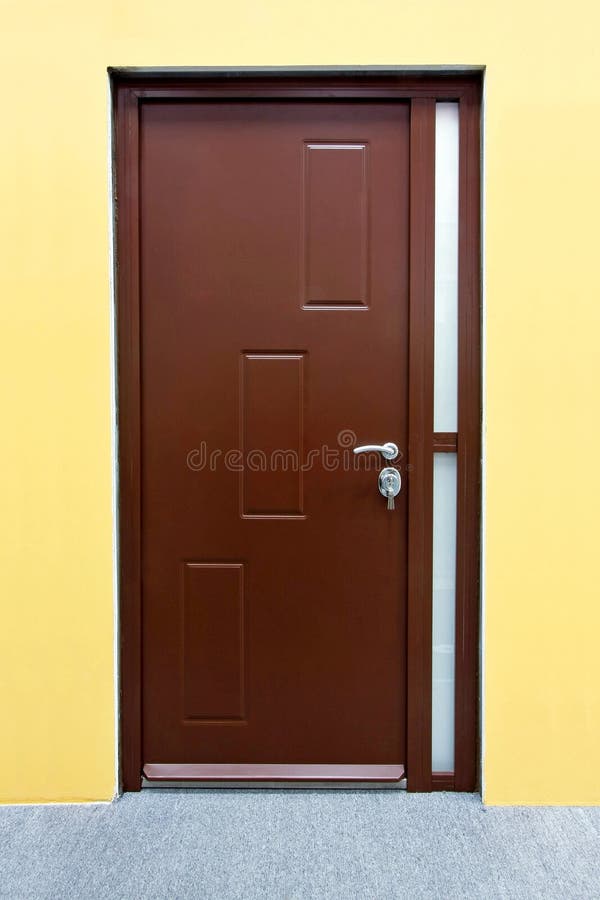 Brown door stock image. Image of style, closed, structure - 32626949