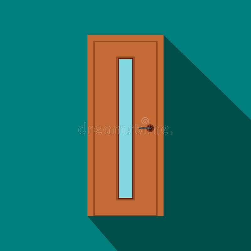 Glass Door Icon, Cartoon Style Stock Vector - Illustration of entrance ...