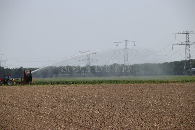 Brown Dried Fields Caused by the Dryness of the Summer of 2018 in the ...