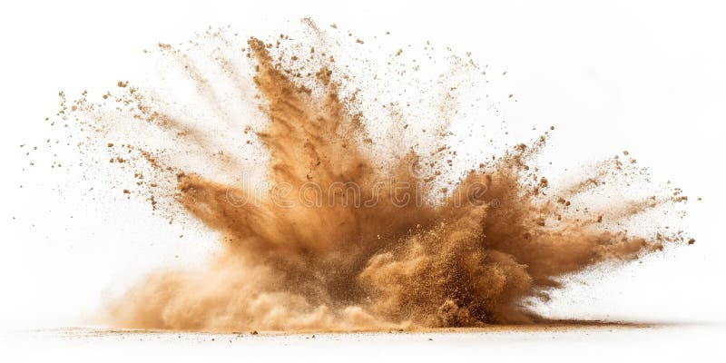 Brown Dust Explosion High-Resolution Image, Dynamic Composition ...
