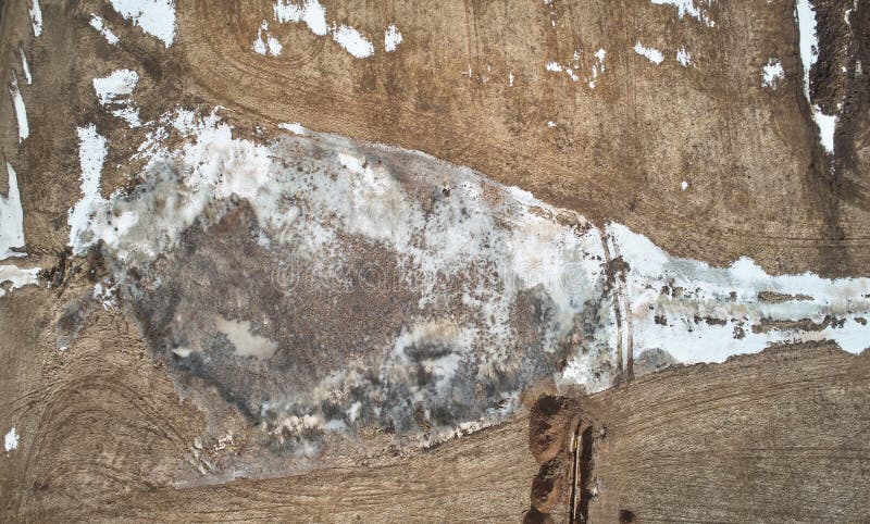 Brown Earth with Ice and Mud Stock Image - Image of beautiful ...