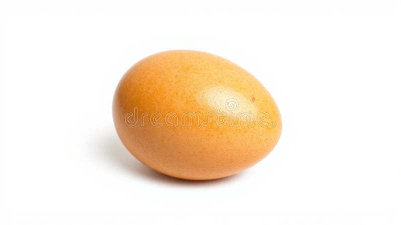 Brown Egg Resting on a Light Surface Showcasing Its Smooth Texture and ...