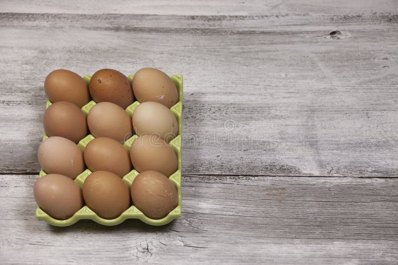 12 Brown Eggs stock image. Image of ingredient, rustic - 55164815