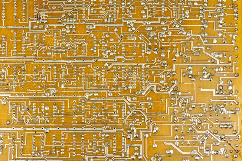 Brown Electronic Board with Radio Components from an Electronic Device ...