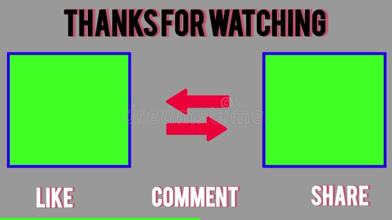 Brown End Screen Flat Design. Brown End Screen Template Video Flat ...