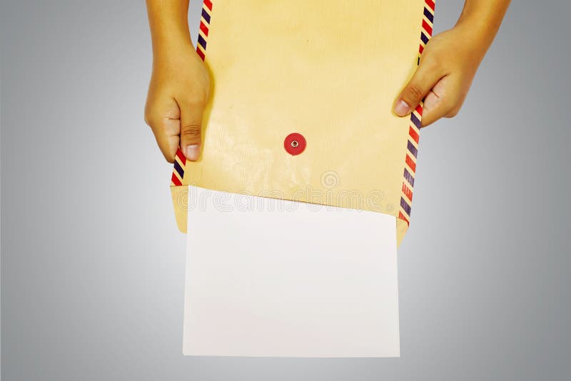 Brown Envelope stock photo. Image of stationery, postage - 45342662