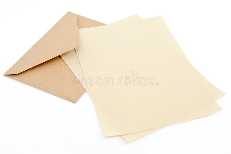 Two Brown Envelope stock photo. Image of empty, blank - 33642034