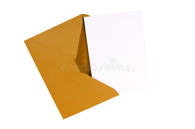 Brown envelope post card stock photo. Image of post, plain - 96853260