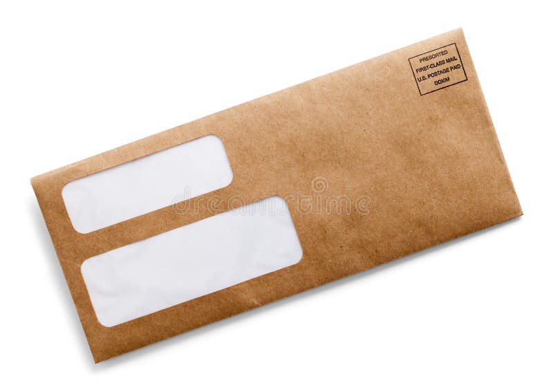 Brown Envelope stock image. Image of paper, small, brown - 268050373