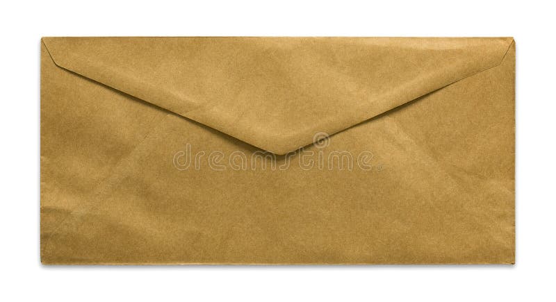 Brown envelope on white stock photo. Image of envelope - 60817168