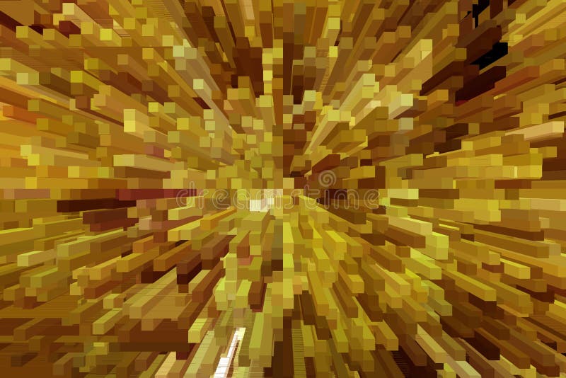 Brown Explosion of Squares Background Stock Illustration - Illustration ...