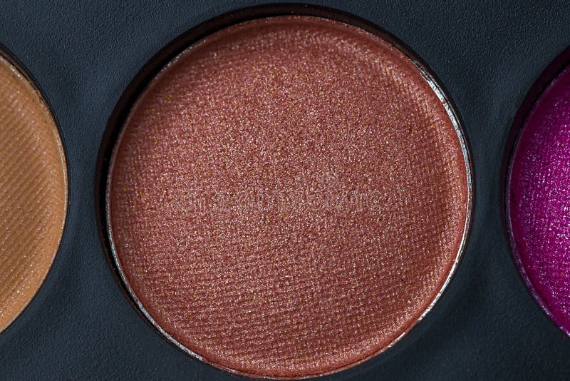 Brown eye shadow stock photo. Image of compact, cosmetology - 66375854