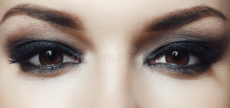Brown eyes stock photo. Image of beauty, female, looking - 53444646