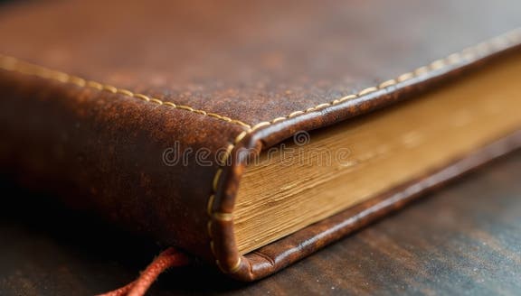 Brown Fabric Binding, Large Scale Macro View Showing Intricate Texture ...