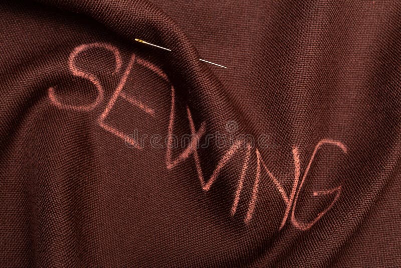 Sewing Text Framed by Tailoring Supplies Stock Image - Image of bobbins ...