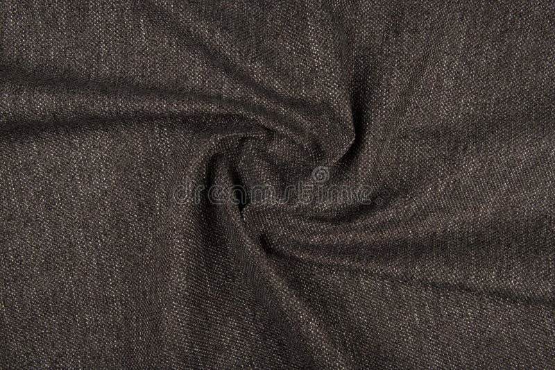 Brown Fabric Texture - Close-up of a Piece of Crushed and Twisted Brown ...