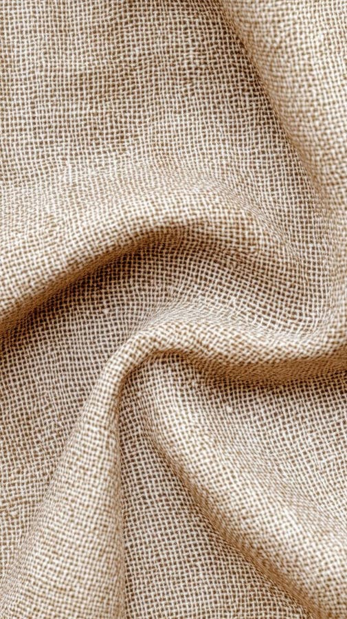 Brown Fabric Texture - Closeup of a Wrinkled Brown Fabric Stock Photo ...