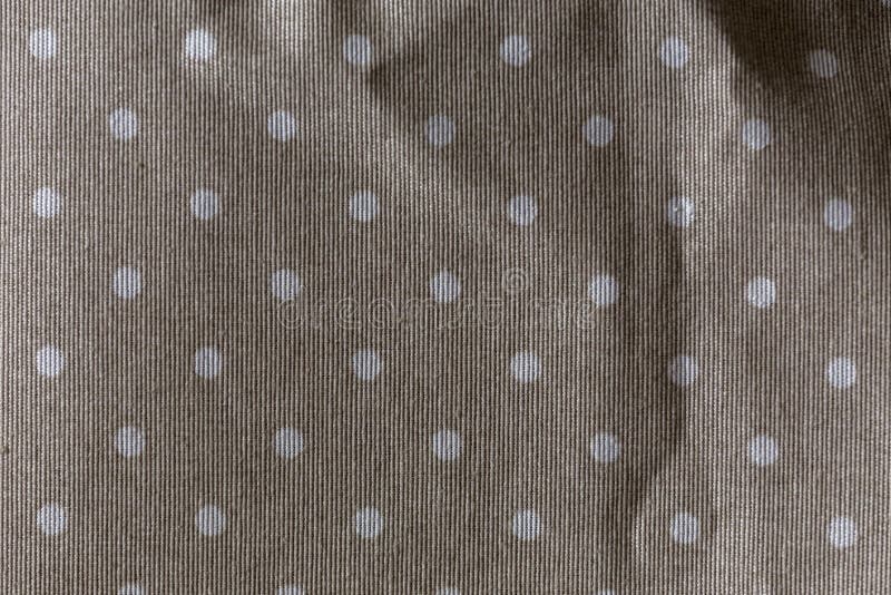 Brown Fabric Texture with Polka Dots Stock Image - Image of textile ...
