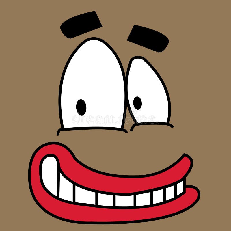 Brown face stock vector. Illustration of avatar, mouth - 33040129