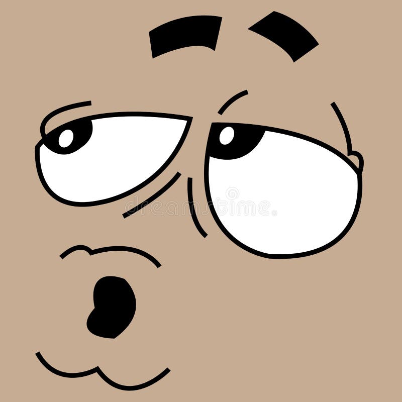 Brown face stock vector. Illustration of emotions, brown - 33040162