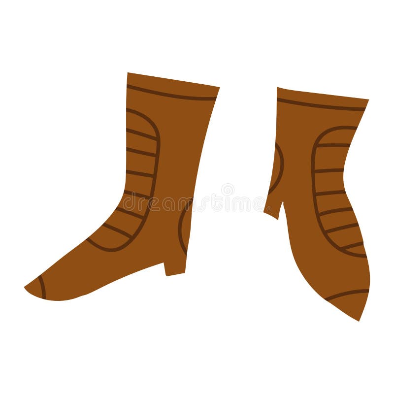 Brown female boots stock vector. Illustration of leather - 228830826
