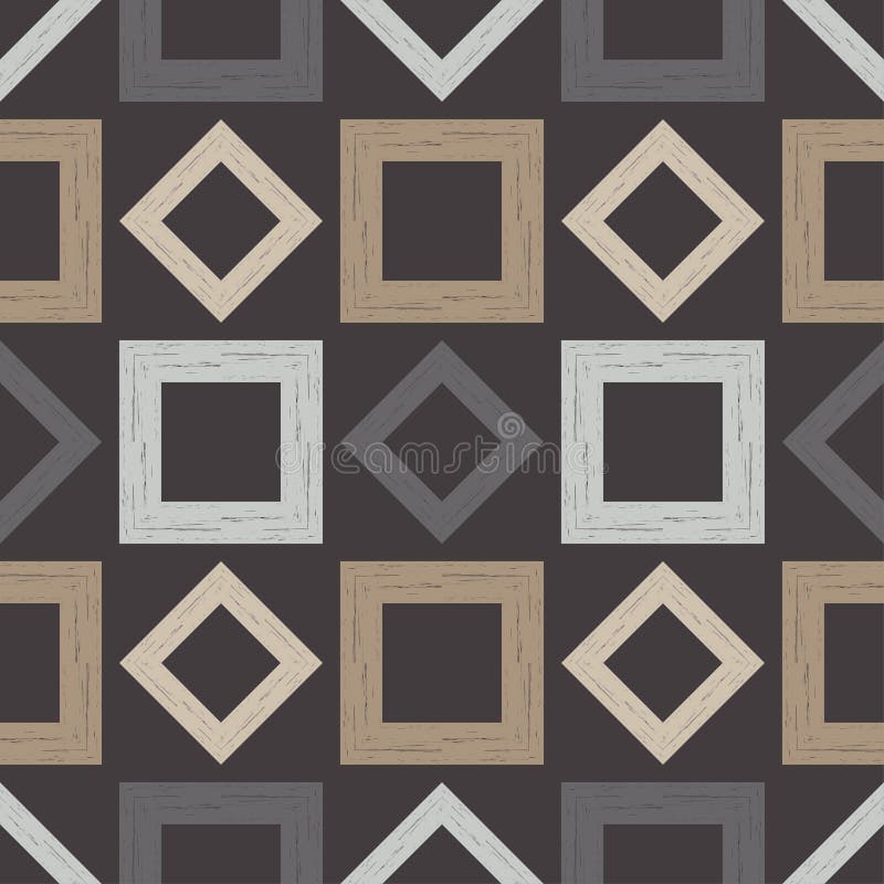 Brown Floor with Wooden Texture. Netting. Ethnic Boho Ornament ...