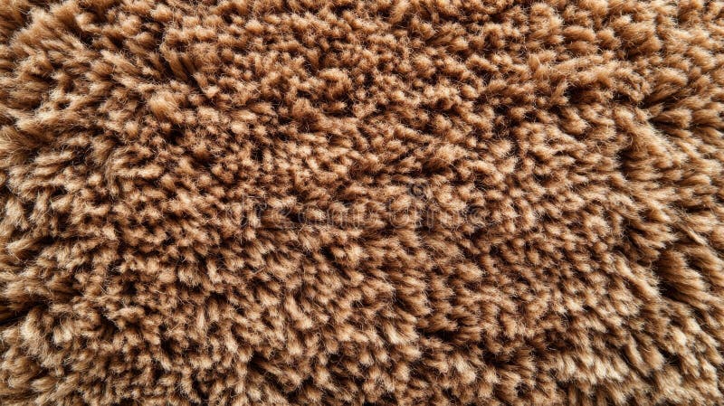 Brown Fluffy Fabric Texture Close Up Stock Illustration - Illustration ...