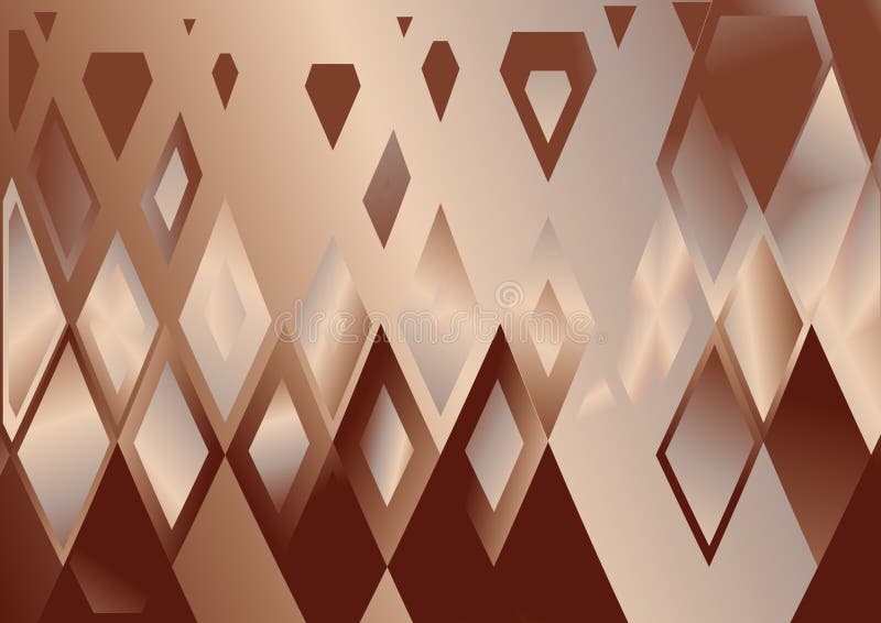 Brown Fluid Color Geometric Triangle Pattern Background Stock Vector ...