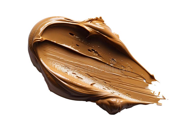 Brown Foundation Smear. Generative by AI Stock Illustration ...