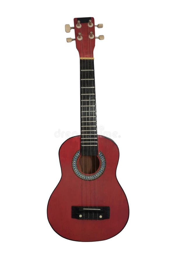 Brown Four String Ukulele Guitar, Musical Instrument, Cut Out Isolated ...