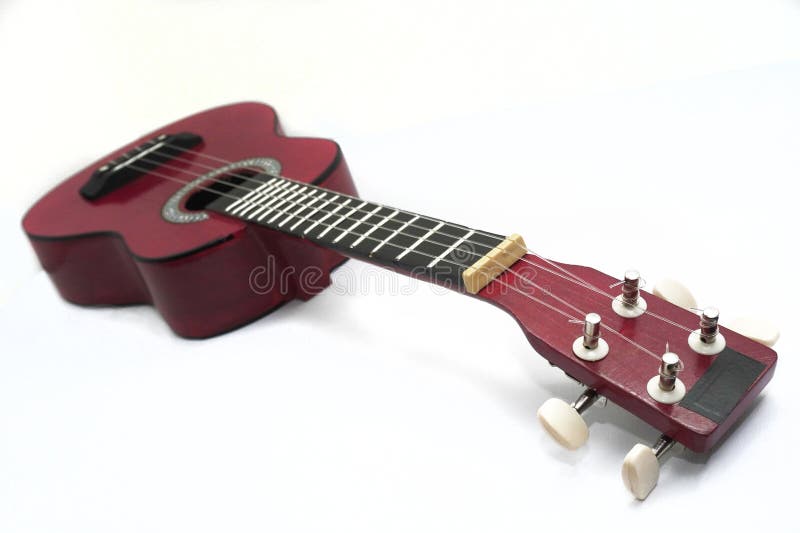 Brown Four String Ukulele Guitar, Musical Instrument, Cut Out Isolated ...