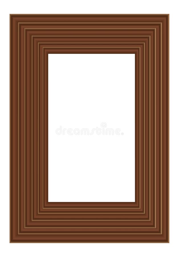 Brown frame stock vector. Illustration of brown, interior - 40046768